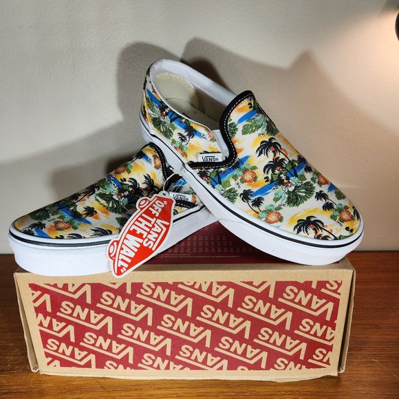 Vans | Shoes | Nwt Vans Aloha Classic Slipon Men 35 Women 5 | Poshmark